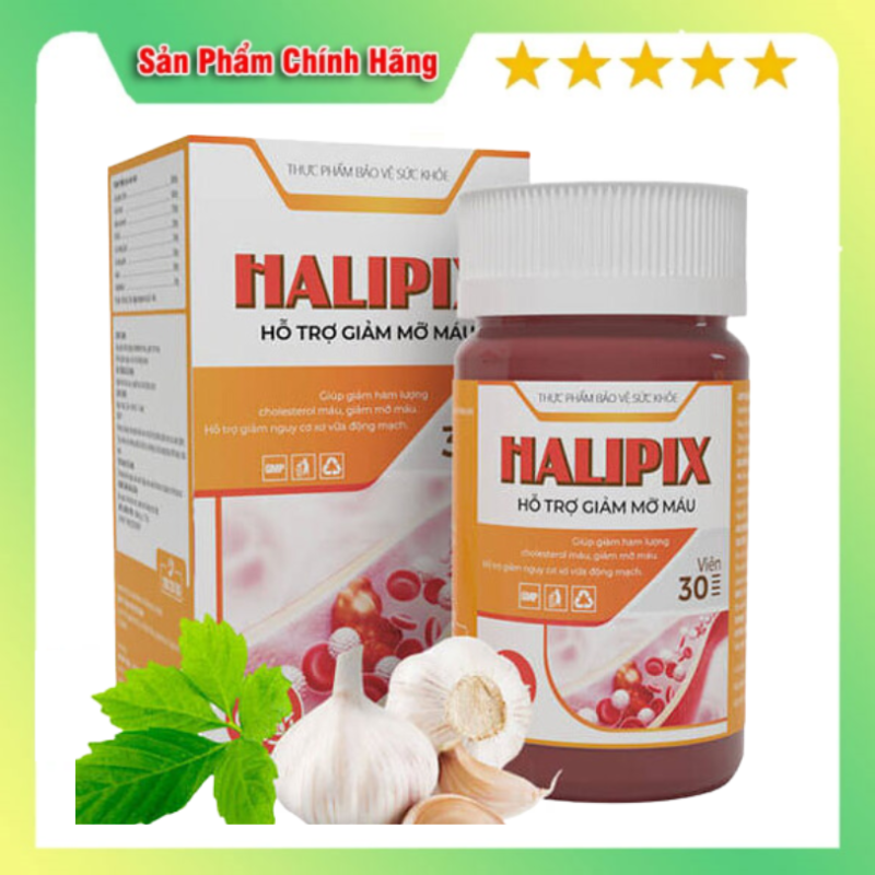 Halipix - Viên Uống Giúp Giảm Mỡ Trong Máu Hiệu Quả - Nhà thuốc Tuệ Linh