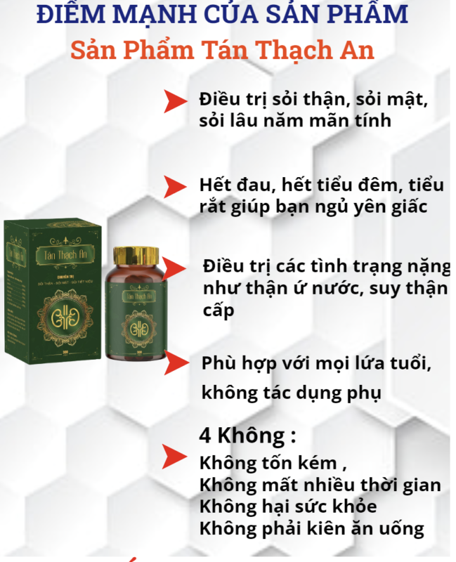 Tán Thạch An – Đánh Tan Sỏi Thận, Sỏi Tiết Niệu - Nhà thuốc Tuệ Linh